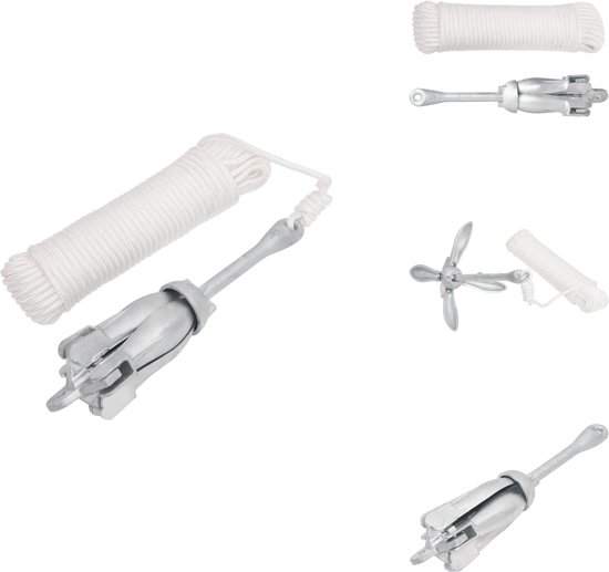 vidaXL Anker - Ankers - Boot Anker - Bootanker - Anker met touw ...