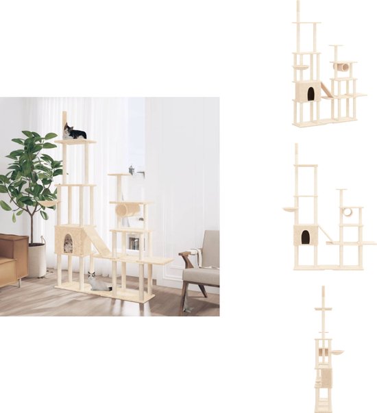 vidaXL Krabpaal - Krabpalen - Kattenpaal - - Kattenmeubel met sisal ...