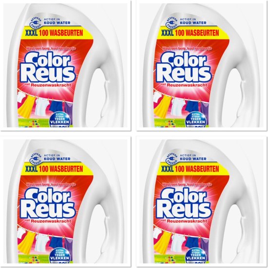 Color Reus Gel Vloeibaar Wasmiddel - Gekleurde Was - Voordeelverpakking - 400 wasbeurten | bol