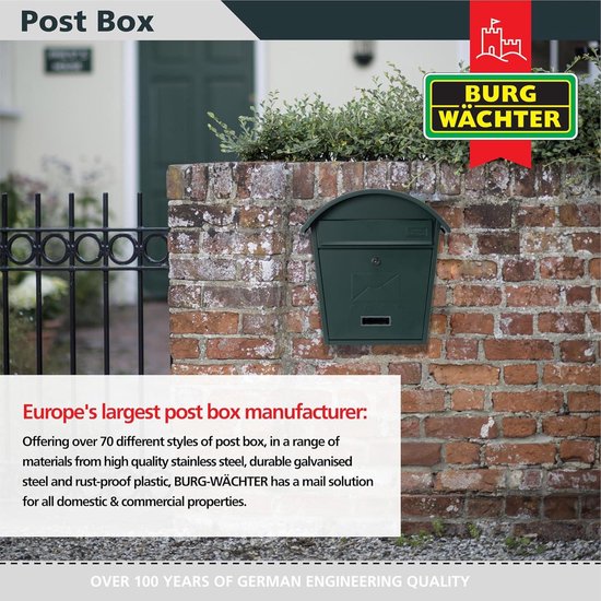 Classic Green Sterling MB06 Mailbox - Duurzame brievenbus van hoge ...