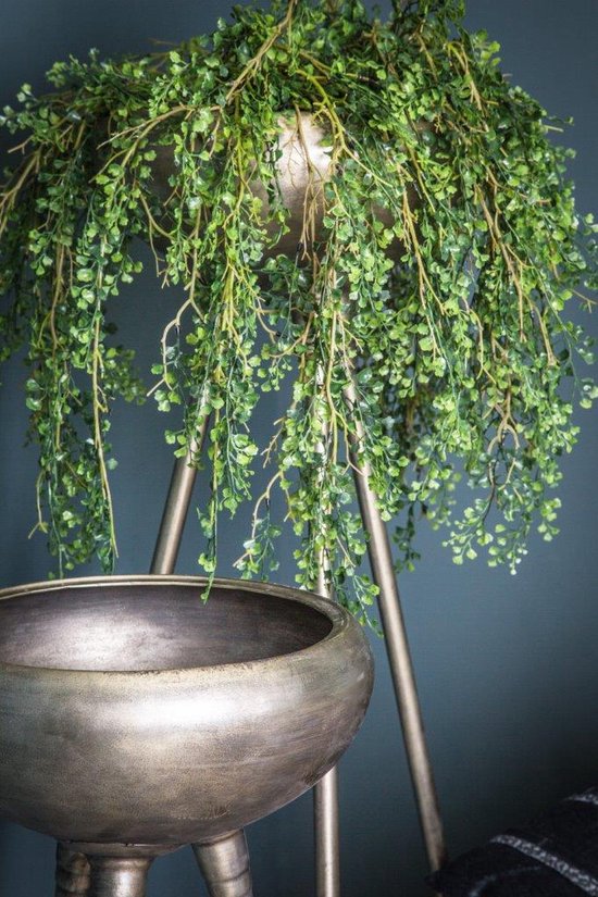 PTMD Genesis Brass Metal Planter 3 Feet Round High L | bol