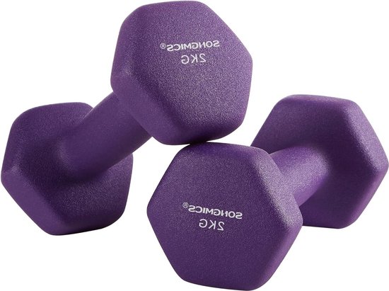 Neopreen coating halters - set van 2 zeshoekige halters voor ...