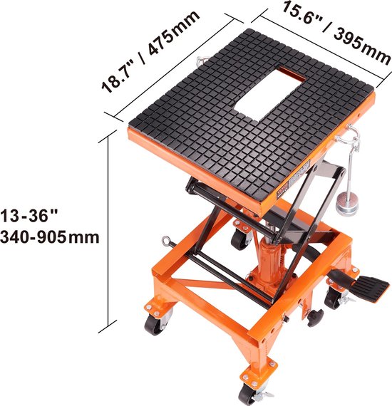 Motorlift - Heftafel - Motorheftafel - Met Breed Dek - Verrijdbaar ...