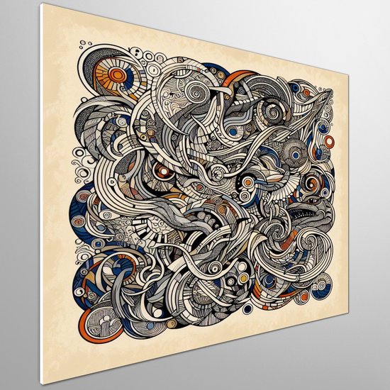 Line art escher schilderij | Metafysische lijnen en illusoire ...