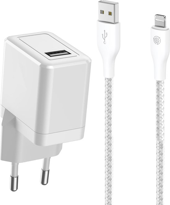Lader Set geschikt voor iPhone, iPad Oplader met Lightning naar USB ...