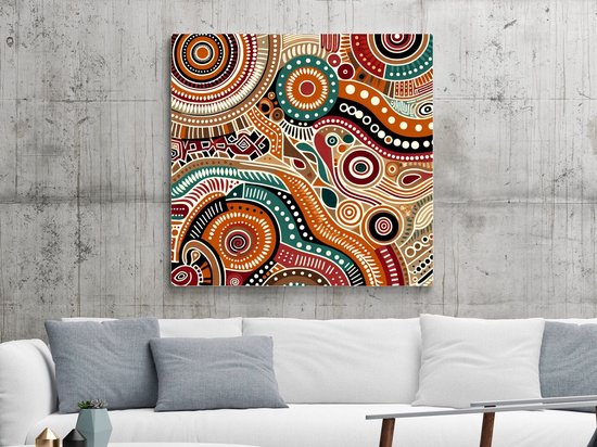 Modern aboriginal schilderij | Hedendaags Inheems Kunstwerk Erfgoed ...