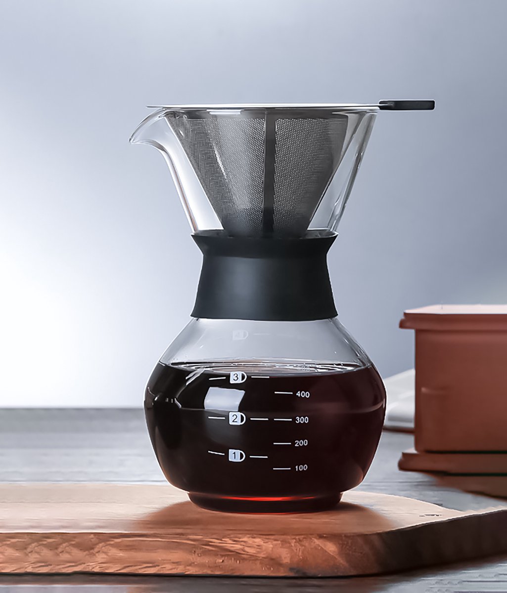 Cafetière française en Glas à double paroi - Cafetière en Verres Design ...