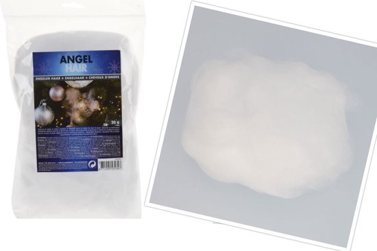 Engel Haar - 20 gram engelenhaar in zakje - kerstdecoratie | bol.com