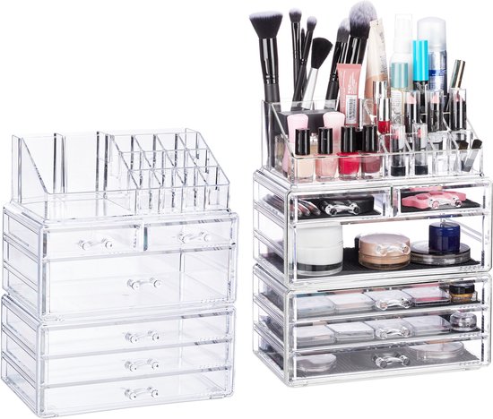 2x make up organizer met 6 lades - cosmeticahouder - make-up cosmetica ...