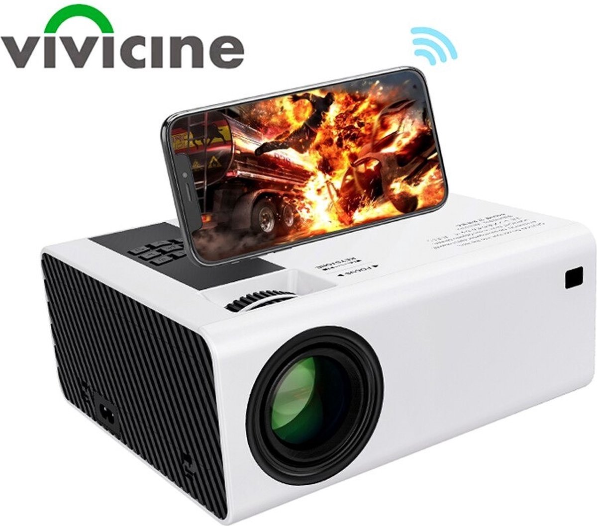 Vivicine V6 Led Mini Projector – Pocketbeamer -Heldere Beeldkwaliteit ...
