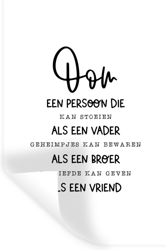 Muurstickers - Sticker Folie - 'Oom' - Quotes - Spreuken - Liefde ...