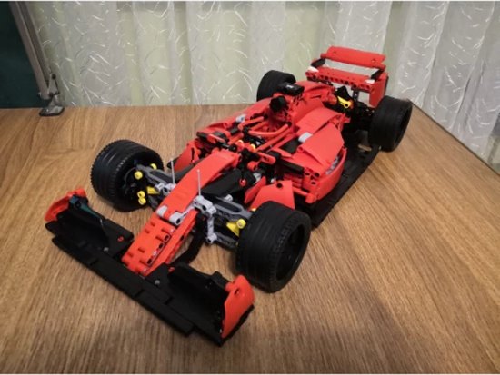 Sprix® Lego technic- Formule 1 - Auto- Rood- Lego F1 - Speelgoedbazaar.nl