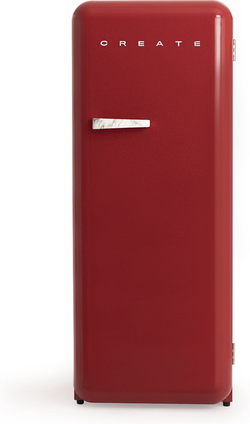 CREATE RETRO FRIDGE 281L MARBLE - Kastmodel Koelkast - Rood | bol.com