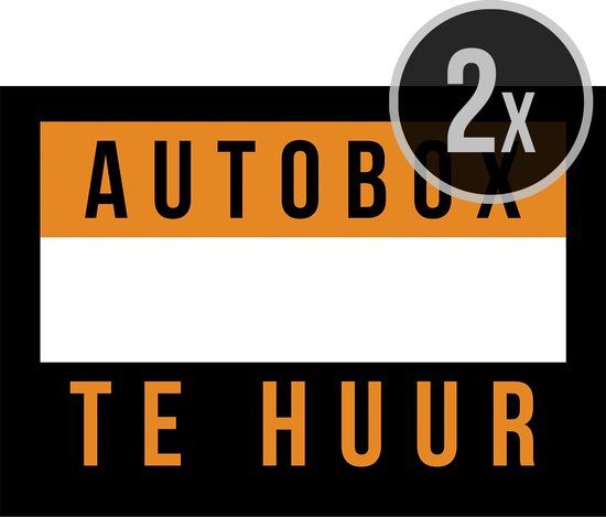Affiches/ posters "Autobox Te huur" | A3 formaat | 42 x 30 cm | For rent | Poster |... | bol