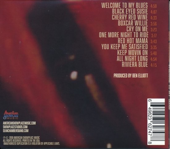 Sean Chambers - Welcome To My Blues (CD), Sean Chambers | CD (album ...