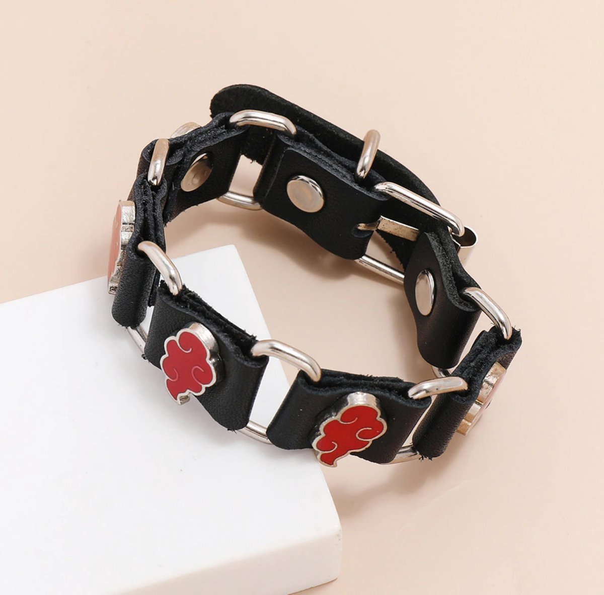 Akatsuki Armband - Naruto Armband - Faux Leer - Zwart - Akatsuki ...