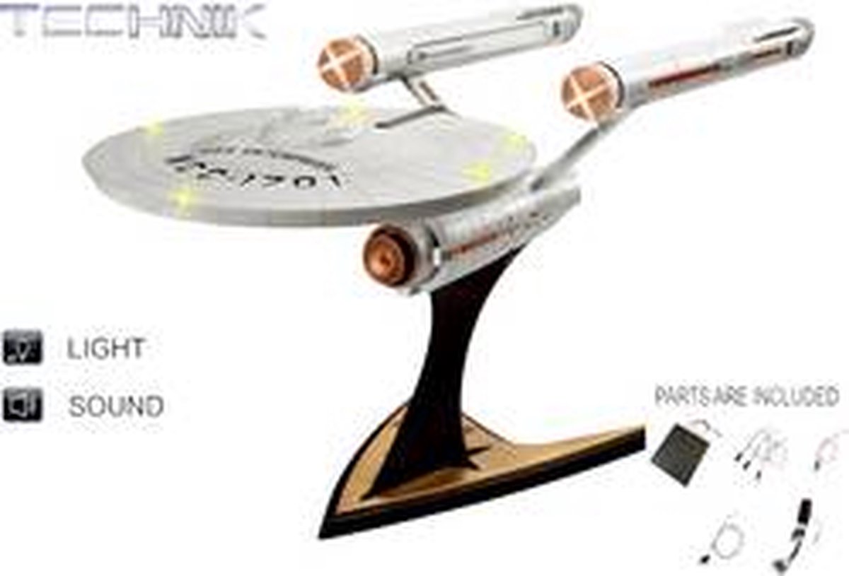 Revell Star Trek: USS Enterprise NCC-1701 Electronic 1:600 Scale Model ...