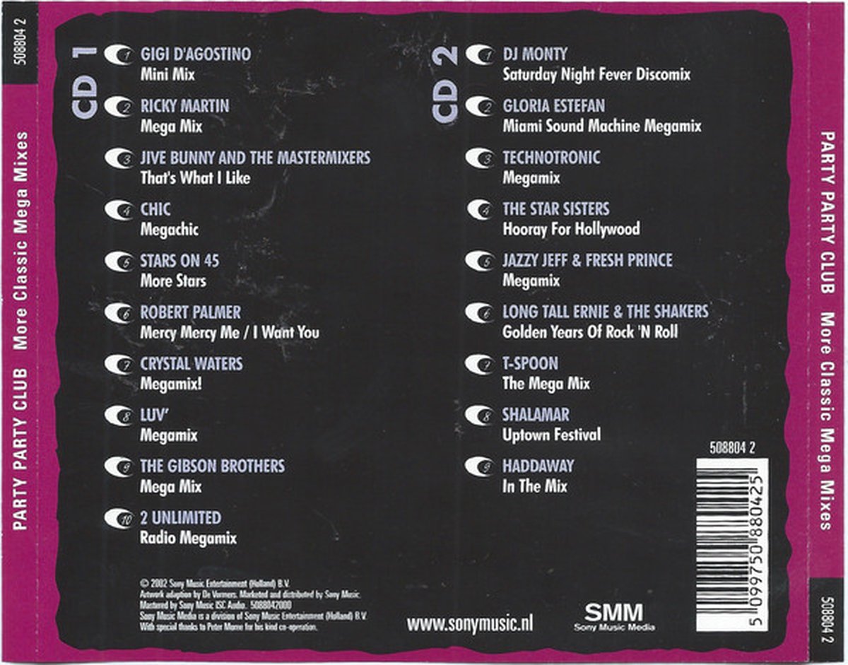Party party - More classic mega mixes - dubbel cd, Onbekend | CD (album ...