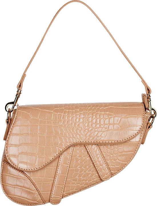 Yehwang - Tas Saddle - saddle bag - Trendy roze tas met korte ...