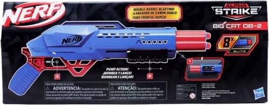 NERF Alpha Strike Big Cat DB-2 Blaster | bol
