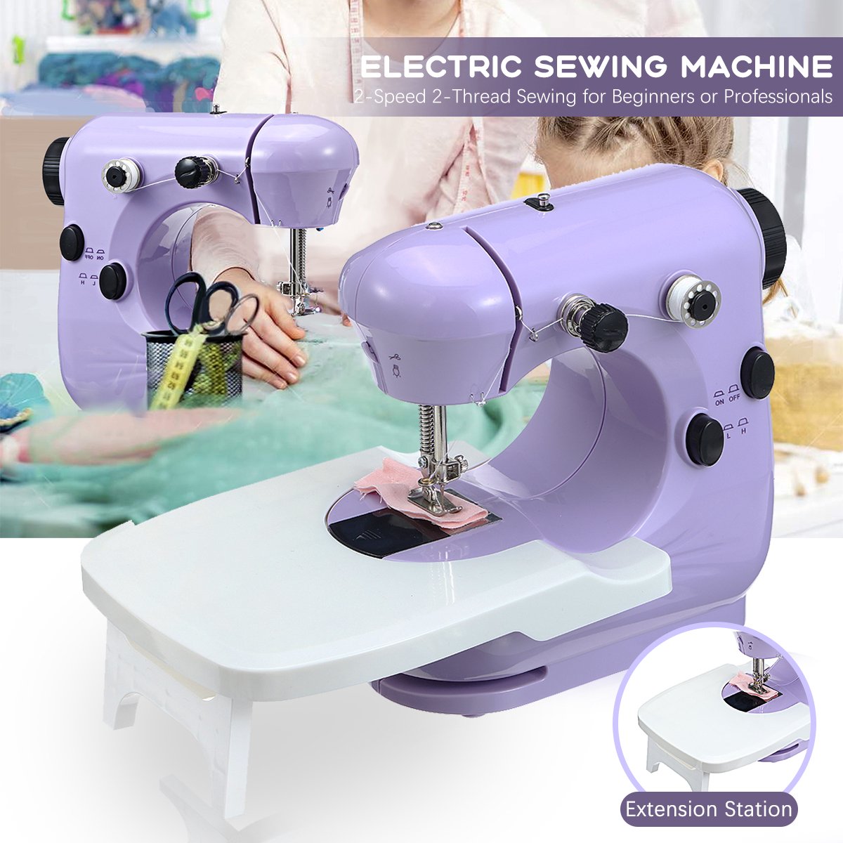 Mini Elektrische Naaimachine-2 Snelheden Schakelaar Draagbare ...
