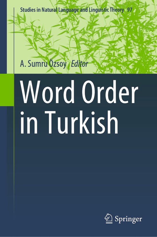 Word Order in Turkish (ebook) | 9783030113858 | Boeken | bol.com