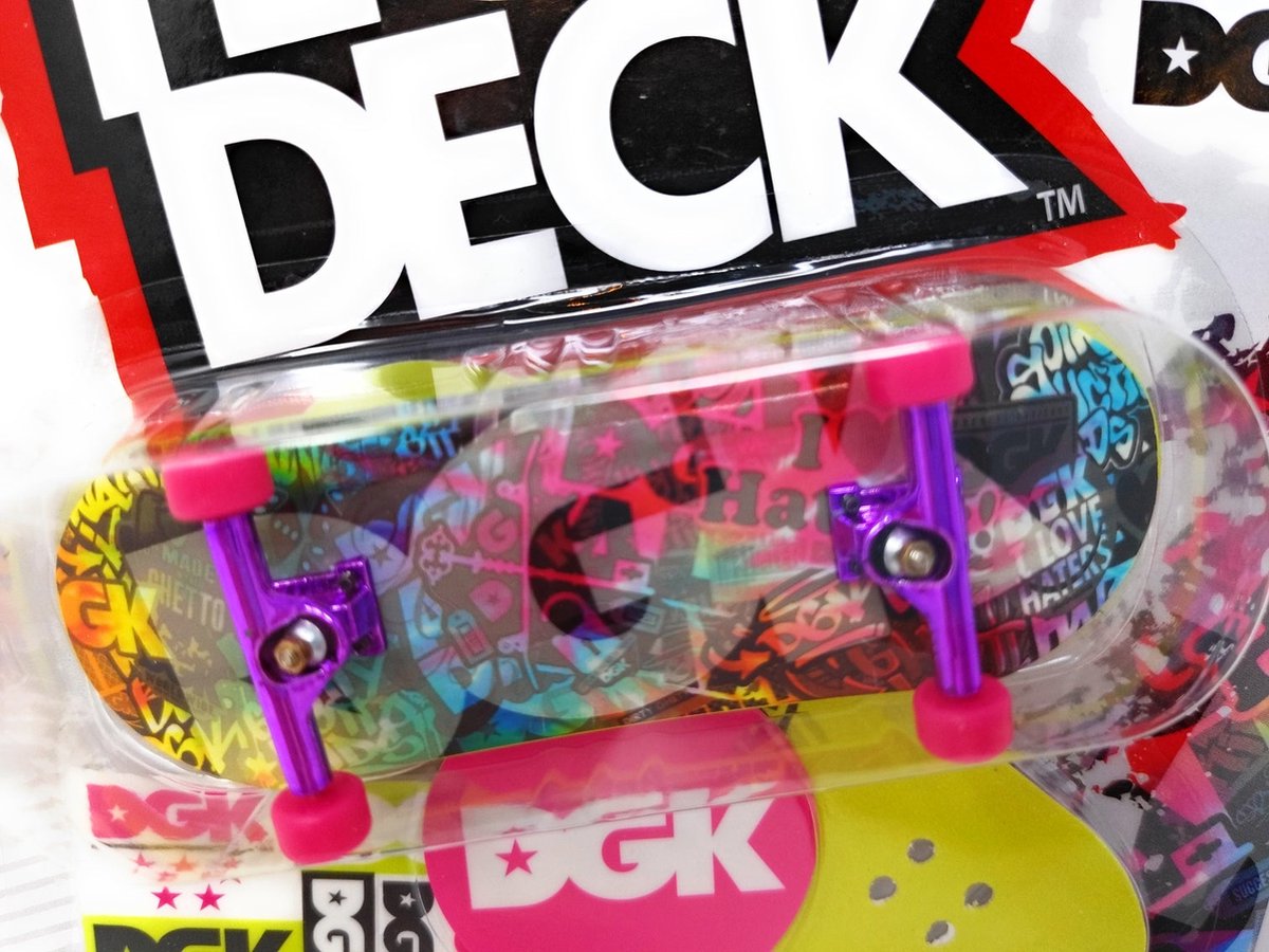 Tech Deck Neon Invasion DGK Skateboards Series 22 OG Logo I Love Haters ...