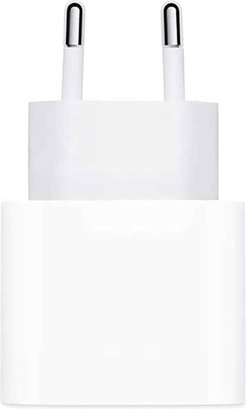 iPhone 12 oplaadstekker 20W USB-C Power oplader - Wit - Geschikt voor ...