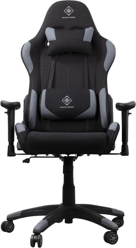 Deltaco DC320 - Gaming Stoel met nek- en rugkussen - Zwart | bol.com