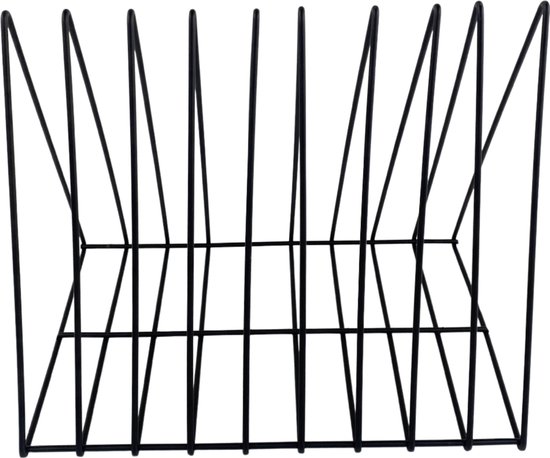 Naturn Living Metalen magazine organizer | triangel boeken rek ...