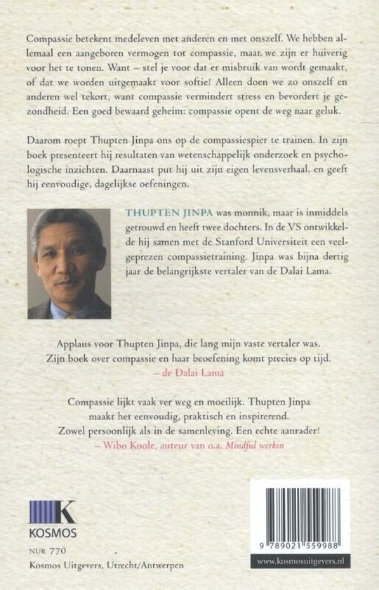 Compassie voor beginners, Thupten Jinpa | 9789021559988 | Boeken | bol