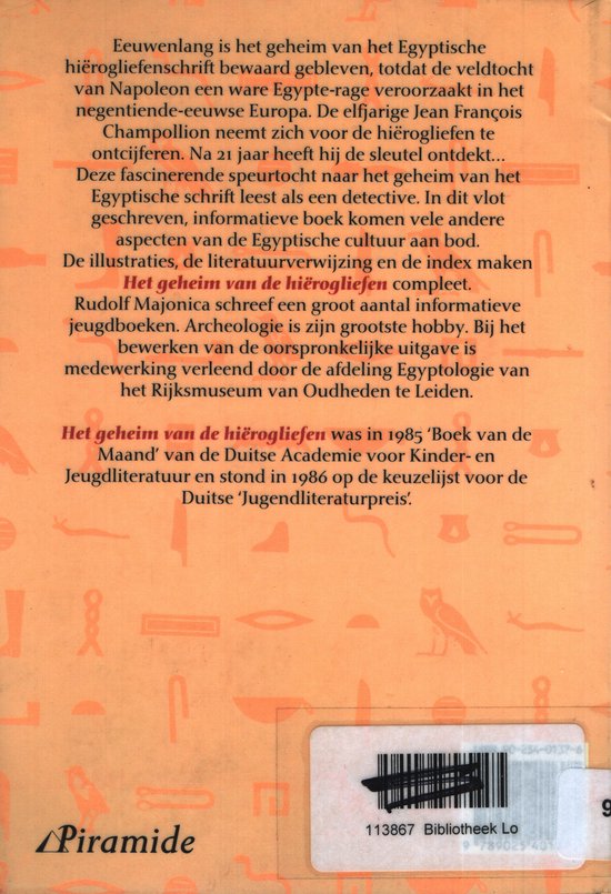 Het geheim van de hiërogliefen, Majonica | 9789025401375 | Boeken | bol.com