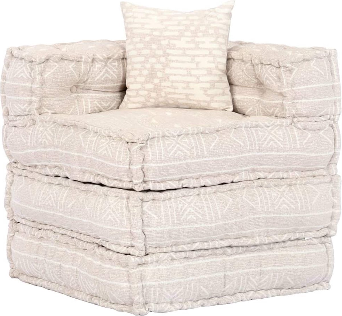 Furnibella – Pouf Deux Places Banquette Modulable Pouf Assise Chaise ...