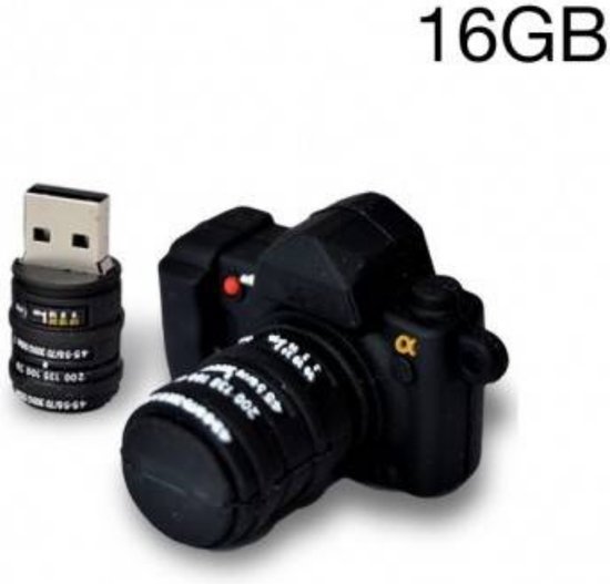 Pendrive in vorm van camera - USB opslaggeheugen - 16GB | bol