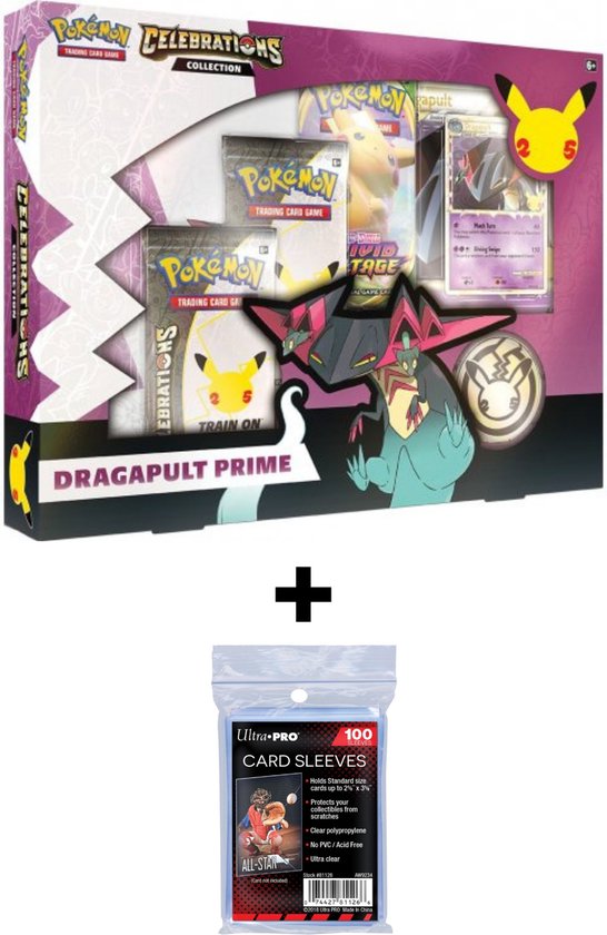 Pokemon: Celebrations Collector Box - Dragapult Prime + UltraPro ...