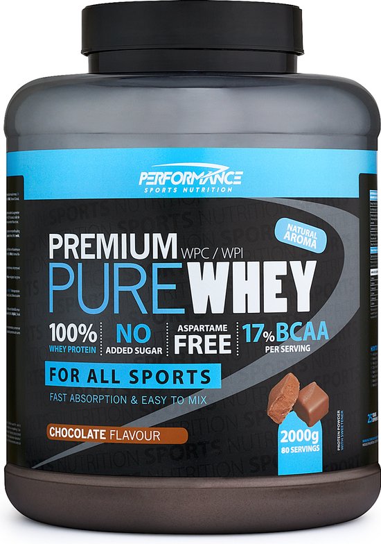 Pure Whey (Chocolate - 2000 gram) - Performance - Whey Protein ...