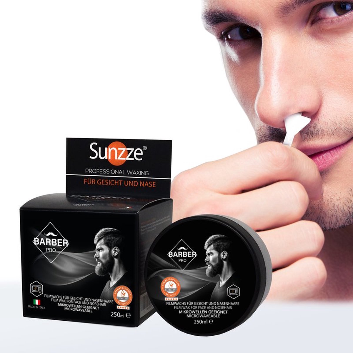 Sunzze Barber Pro - Hars waxing - Baard Contour, Neus en Oren ontharing ...