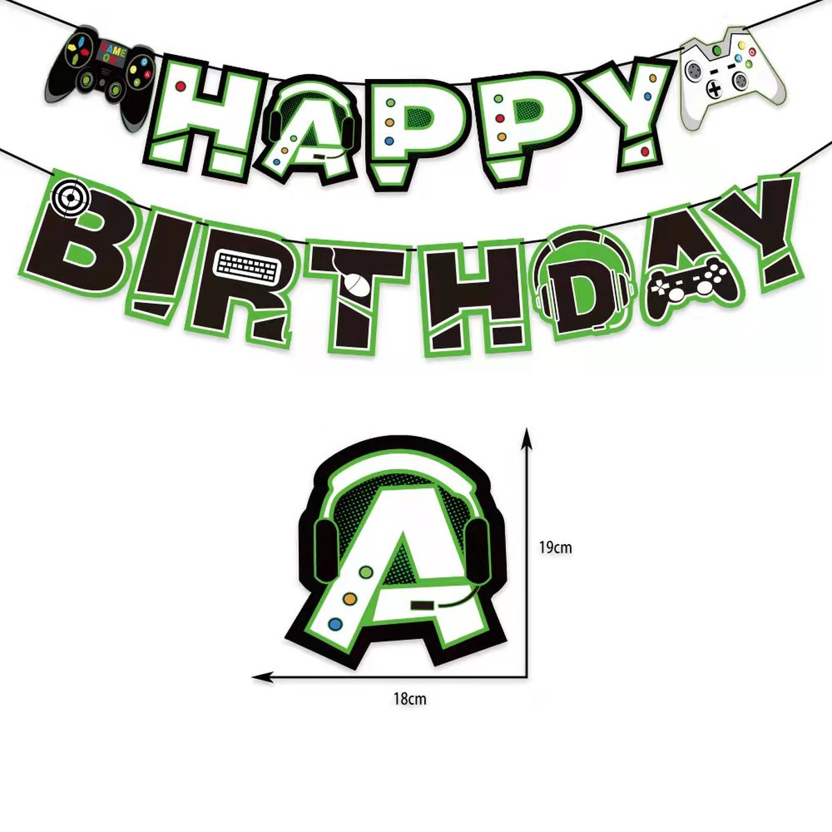 44-delige verjaardagset van Game thema - Game versiering - Game ...