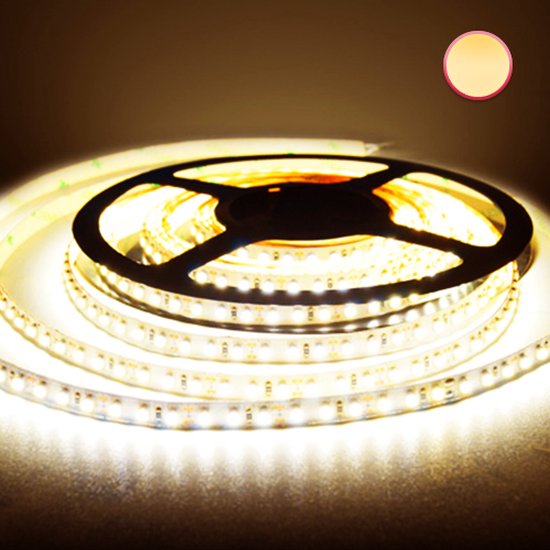 LED Strip 5 meter - 2400K Extra Warm Wit - 24V - 60 LEDs p/m - IP20 ...