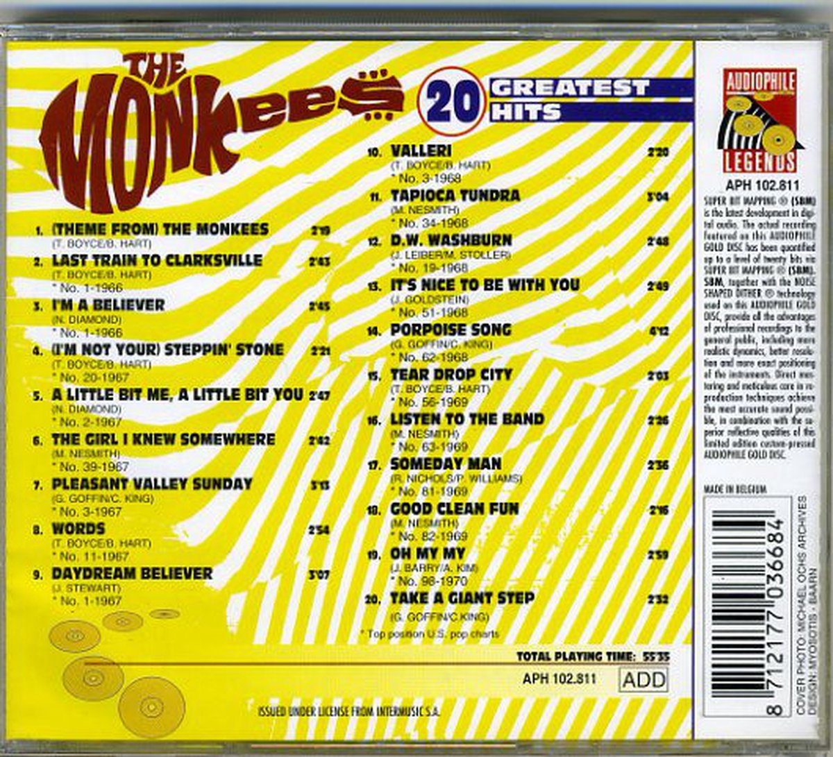 20 Greatest Hits, The Monkees | CD (album) | Muziek | bol.com