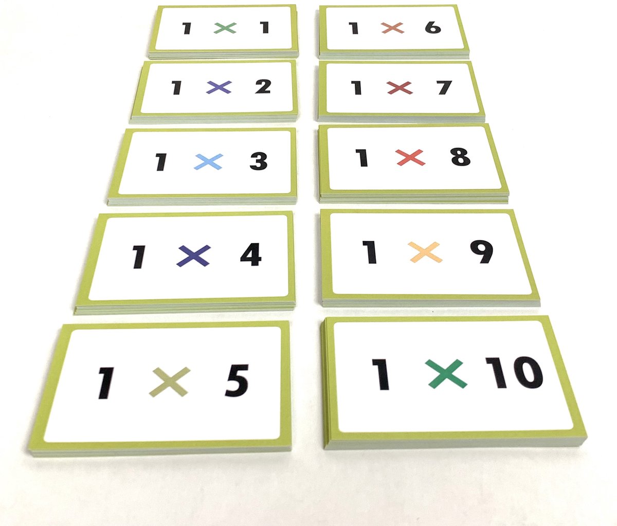 TAFELSOMKAARTJES - Tafel van 1 - Rekenen - Tafels oefenen - Bewegend ...