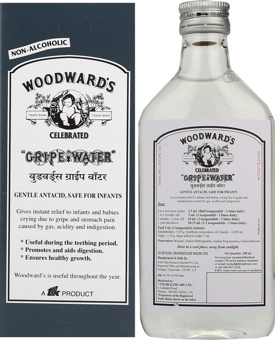 Woodward's Gripe water (kramp water) Verlichting van de wind | bol.com