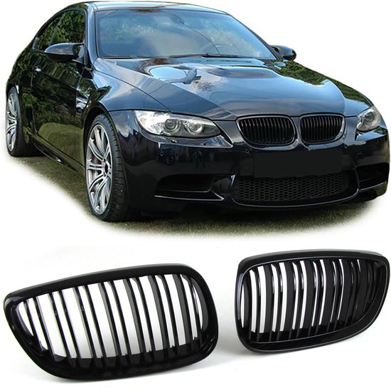 Sport Grill Nieren Glans Zwart Passend Voor Bmw 3 serie E92 E93 Dubbele M Spijl 318... | bol