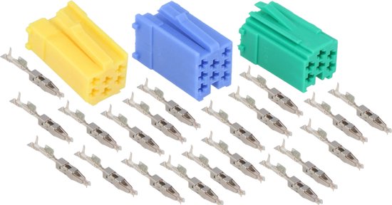 Mini ISO Connector Set Mannelijk - 3x mini ISO Inclusief 20 Vrouwelijke ...