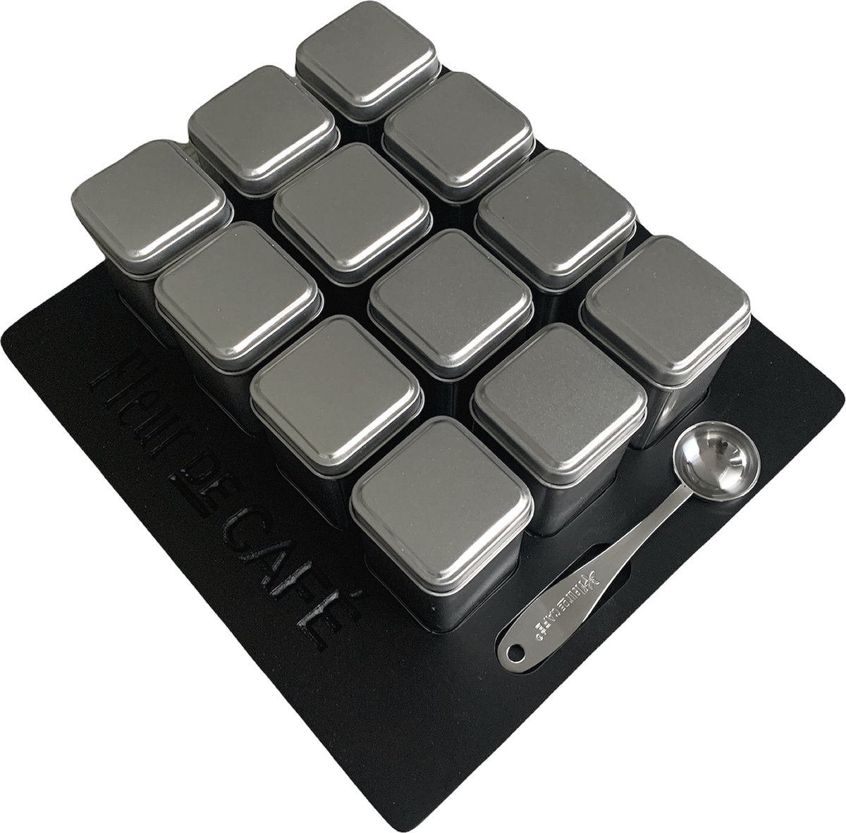 Luxe - Theedoos - Thee - Theedoos 12 vaks - Theedoos zwart - Plateau ...