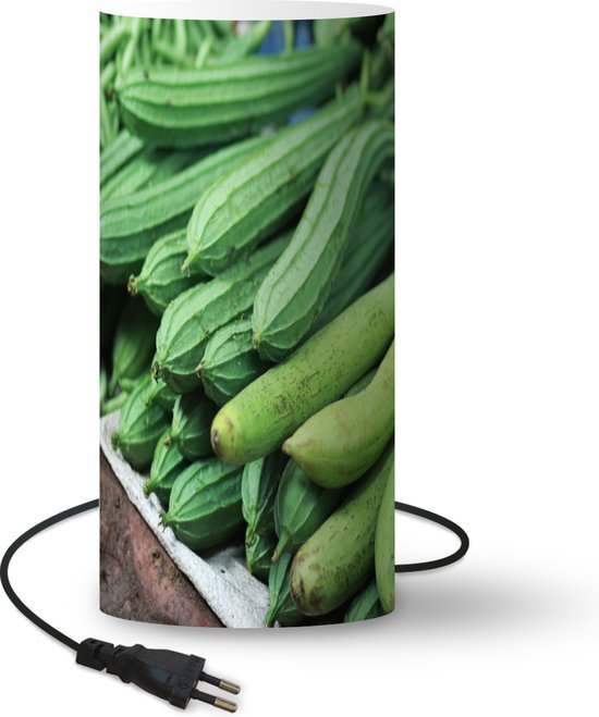 Lampe - Veilleuse - Lampe de table chambre - Concombres éponge courbés empilés sur une... | bol.com