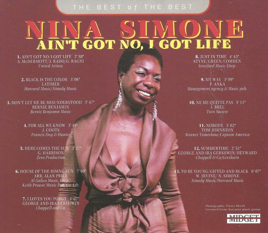 Nina Simone - Ain't Got No, I Got Life, Nina Simone | CD (album ...
