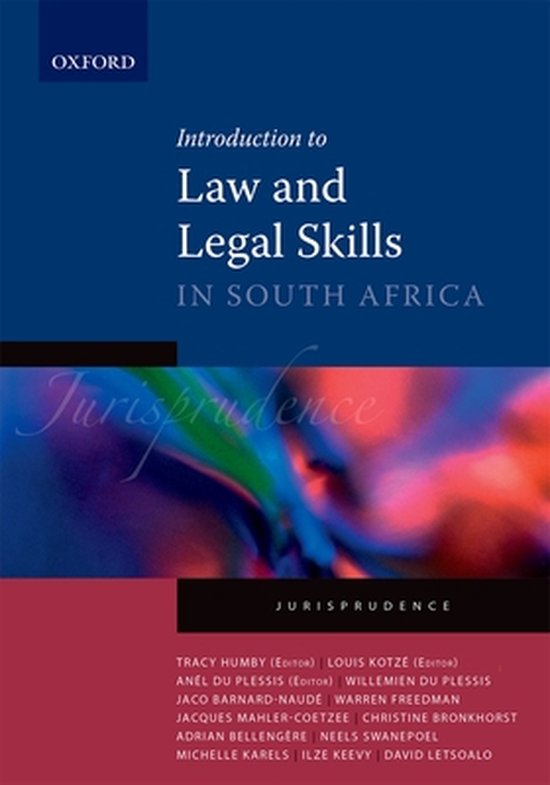 Introduction to Law and Legal Skills in South Africa | 9780195994636 | Willemien Du... | bol