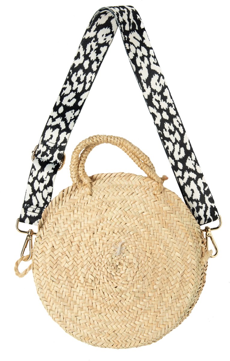 ROOCY The Label - Sac Rond en Osier - Sac à Main en Rotin - Sac ...