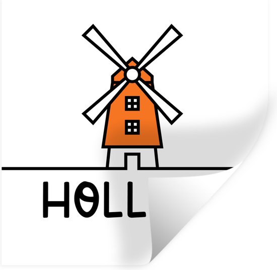 Muurstickers - Sticker Folie - Molen - Nederland - Spreuken - Oranje ...
